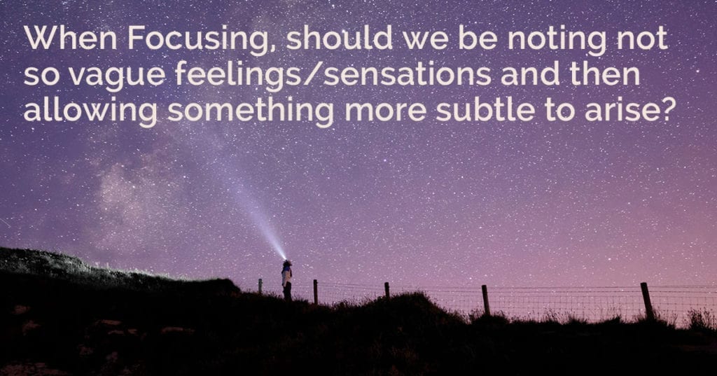 Focusing Tip #581 - Is this tightness a felt sense? - Focusing Resources